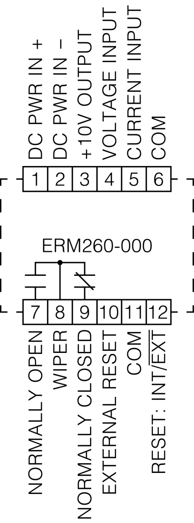 ERM100 Electronic Rheostat Module Connections